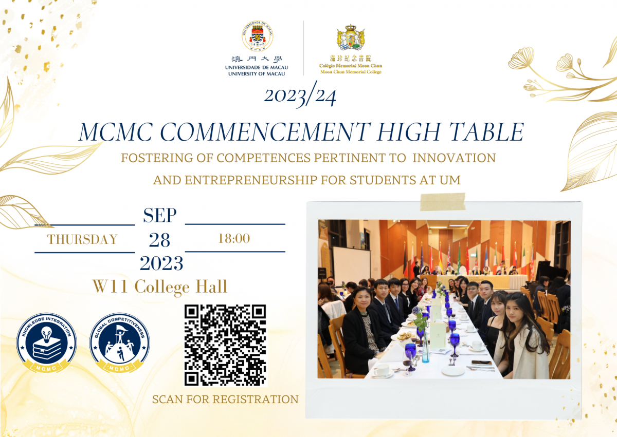 2023-2024 High Table - Moon Chun Memorial College | University of Macau